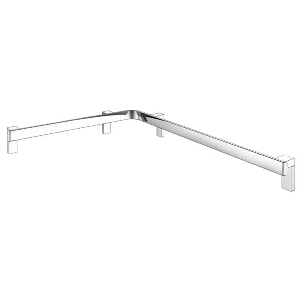 Keuco Chrome Corner Rail For Shower/Bath 650mm x 850mm 35011016801
