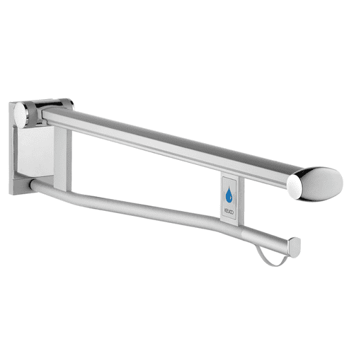 Keuco Plan Care Drop Down Supporting Rail For WC Aluminium Silver Light ...