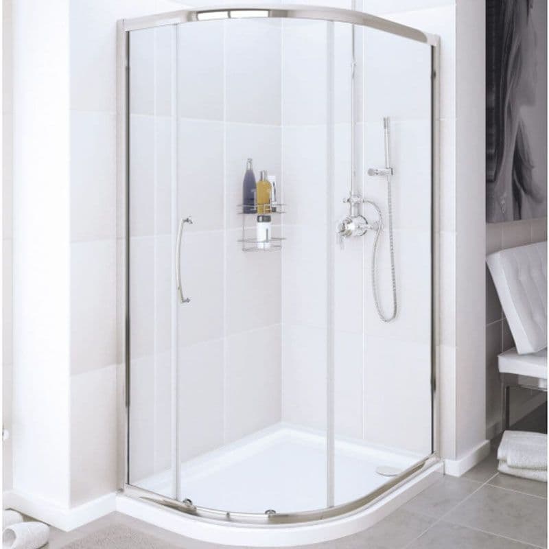 Lakes Showering Classic Single Door Offset Quadrant 1000mm CLSDV2R108S ...
