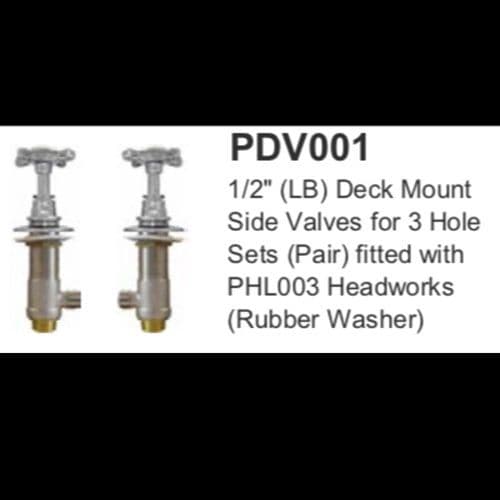 Lefroy Brooks Chrome Deck Side Valves PDV001CP