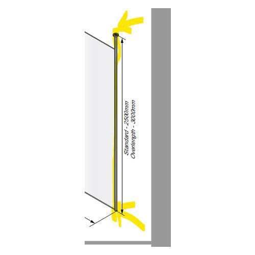 Matki 3mtr Vertical Brace Pack MOWVSILVER3MTR