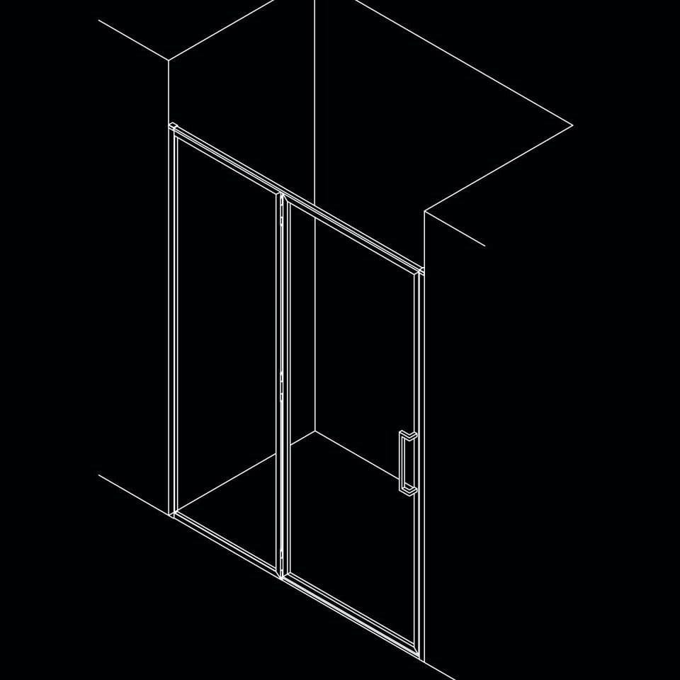 Matki Classica 1600mm Recess Shower Door With Hinge Panel CFH1600 Spare ...