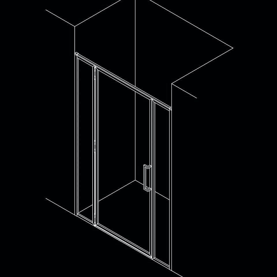Matki Classica 1700 mm Recess Shower Door With Hinge Panel & Inline ...