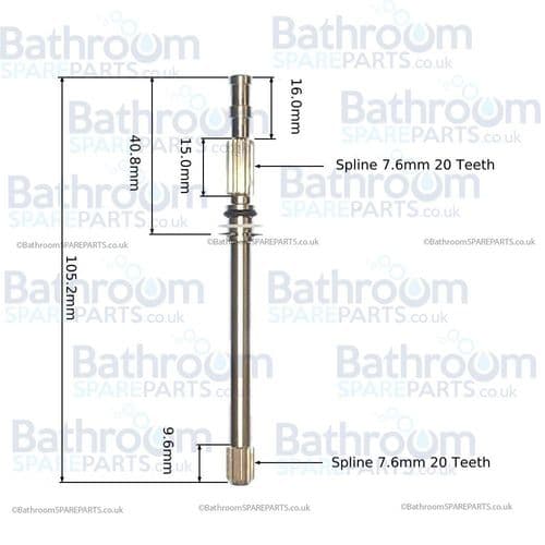 Matki New Elixir EX05/O Thermostatic Shower Valve 2008 Onwards Spare Parts
