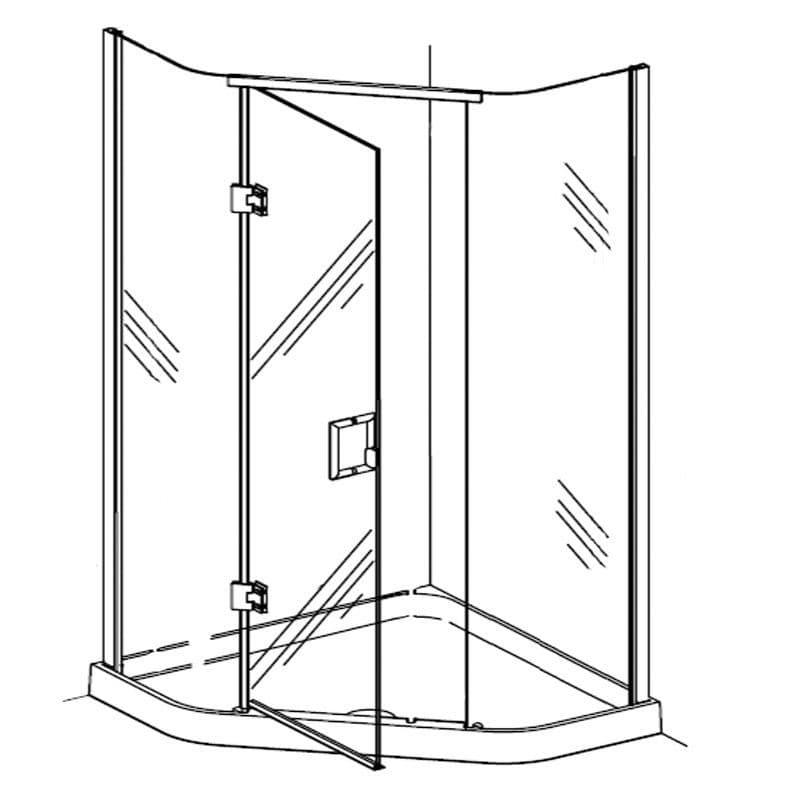 Matki Original Illusion LCQ1200 Quintess Offset Shower Door Spare Parts