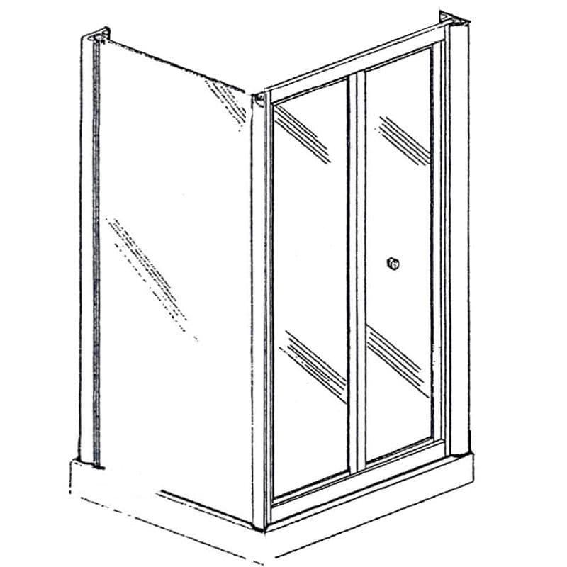 Matki Original Radiance RIC7600 Infold Shower Door With Side Panel ...