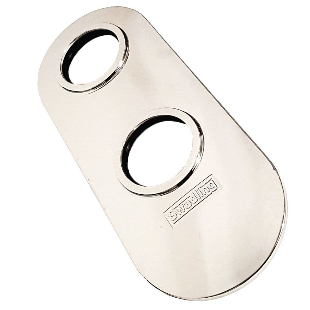 Matki Precis 2 Hole Chrome Back Plate SB6023