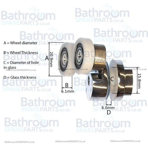 Merlyn Shower Door Rollers