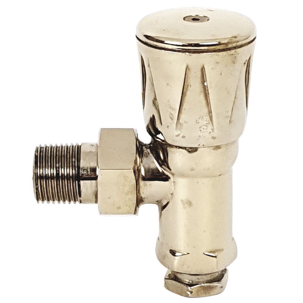 Myson 1/2" Gold Angled Radiator Valve MTZV15AG