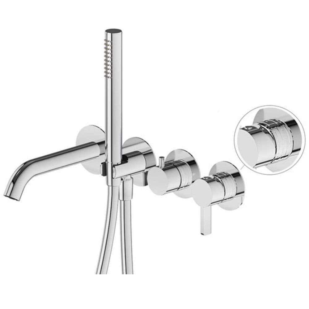 Newform Blink Chic Concealed Single-Lever Bath Mixer Diverter Spout ...