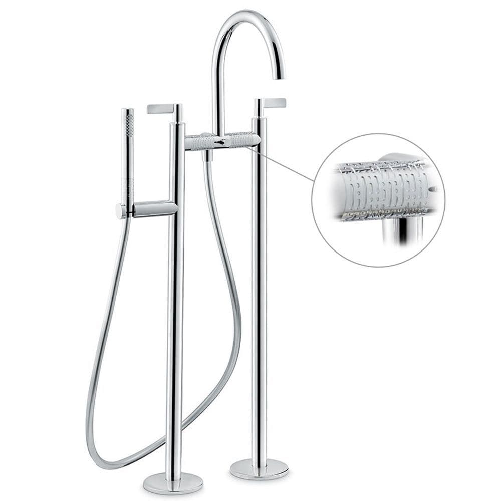 Newform Blink Chic Floor-Mounted Bath Group With Diverter LL a50cm ...