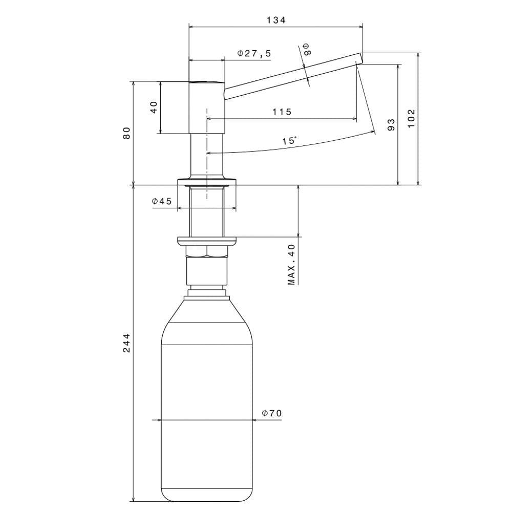 Newform Konbu Soap Dispenser 2418 Spare Parts