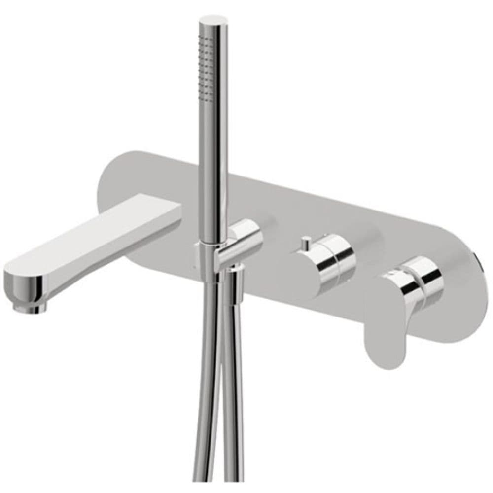 Newform Linfa II Single-Lever Bath Mixer With Diverter Wall Spout ...
