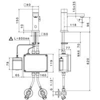 Newform Sensitive Wash Basin Tap With Manually Adjustable Mixing Device ...