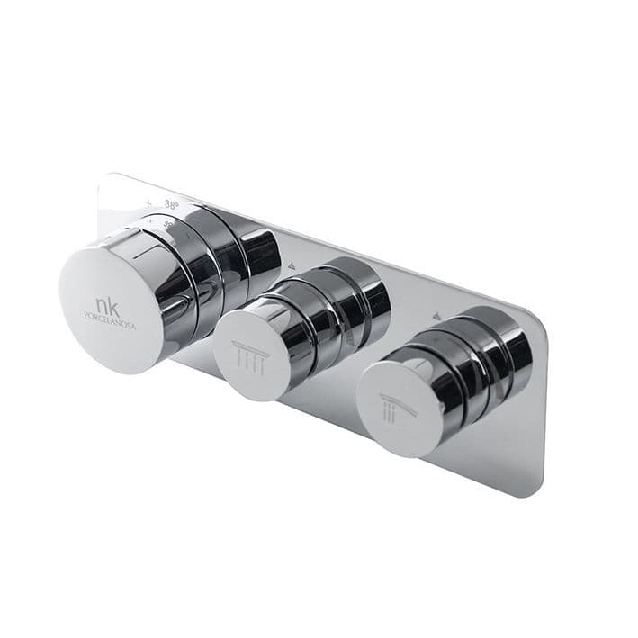 Porcelanosa Pure Line Concealed Push-Button Thermostatic 2 Ways ...