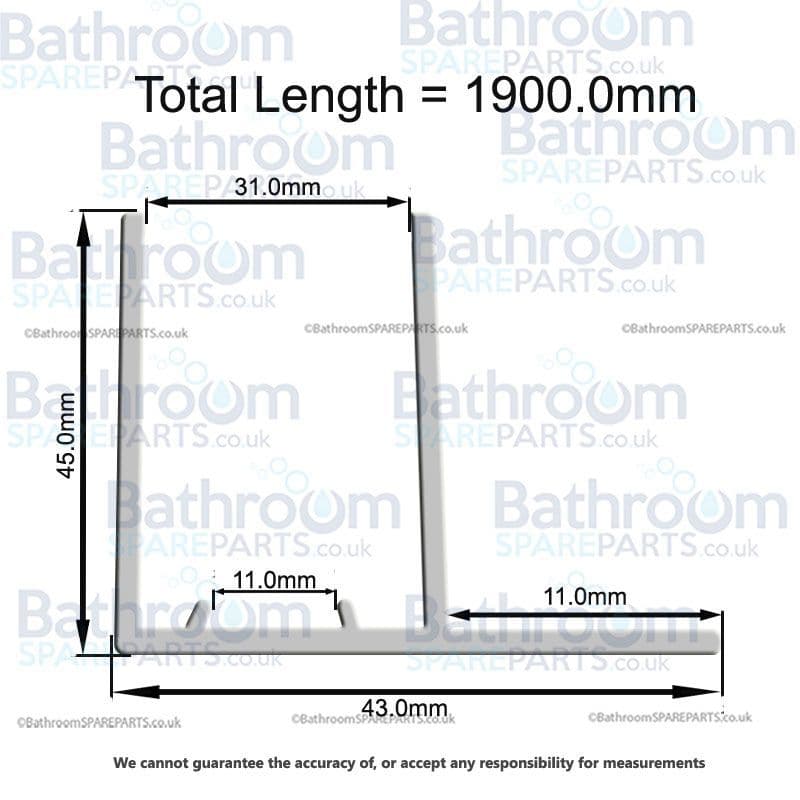 Premier Bathrooms Matrix Wall Profile ALM1101AA
