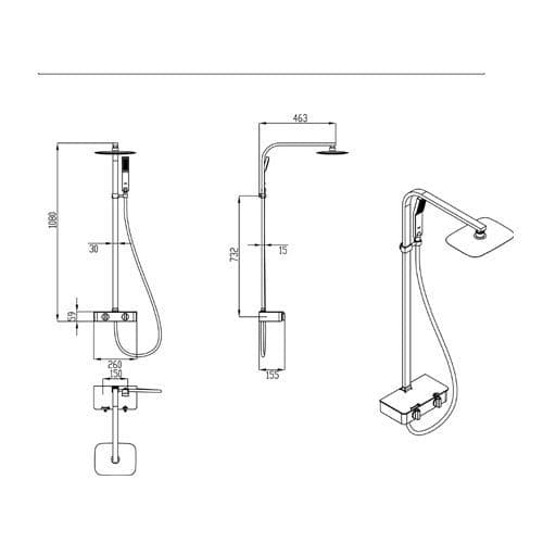 Premier Bathrooms Thermostatic Shower With Kit JTY365 Spare Parts