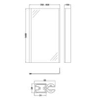 Premier Showers Quattro Bath Screen Hinged NSBS7 Spare Parts