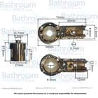 Shower Door Pivot Blocks