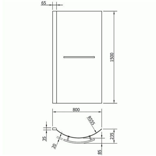 Pura Bathrooms Arco Bath Shower Screen PBSBS Spare Parts