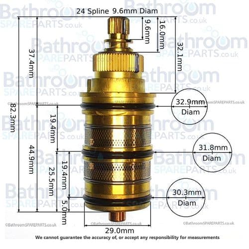 Pura Levo exposed thermostatic shower valve BV050