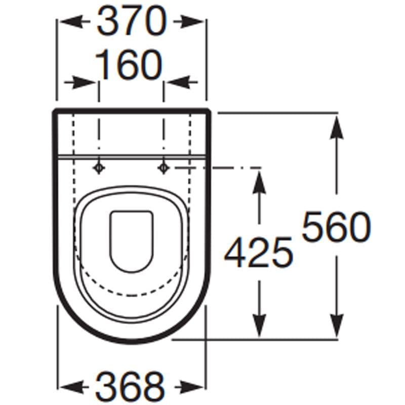 Roca Inspira Single Floorstanding WC With Dual Outlet A347527000 Spare ...