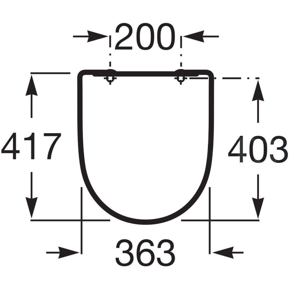 Roca Ona Compact Soft Close Quick Release Toilet Seat & Cover White ...