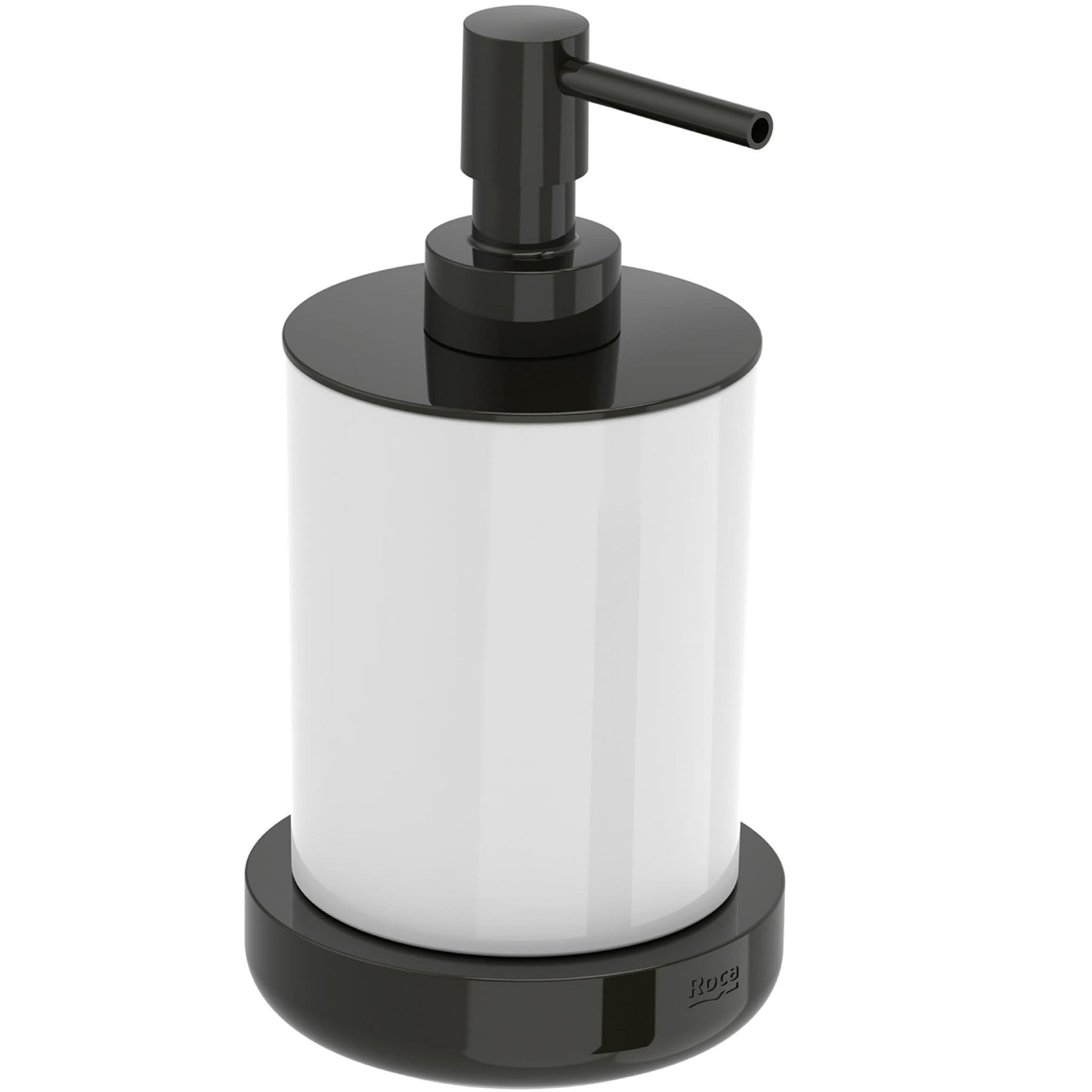 Roca Tempo Over Countertop Soap Dispenser Titanium Black A817026022