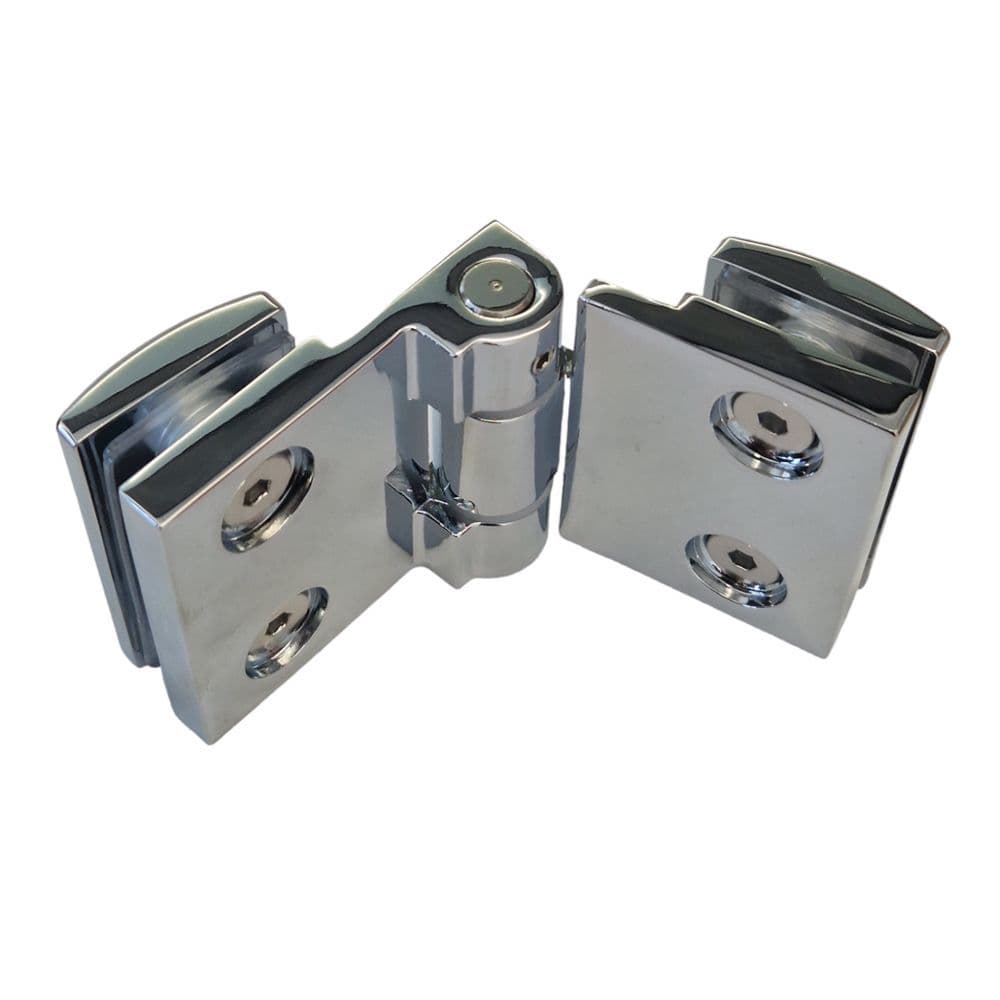 Roman Showers Dual Folding Bath Screen Hinge Silver RMC0082
