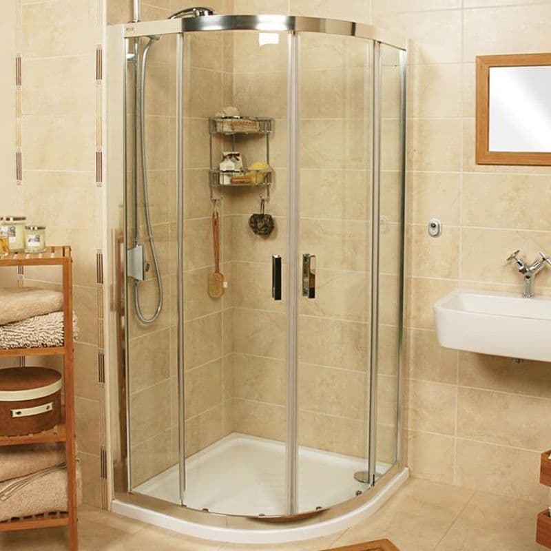 Roman Showers Embrace 900x900mm Quadrant Twin Door Shower Enclosure ...