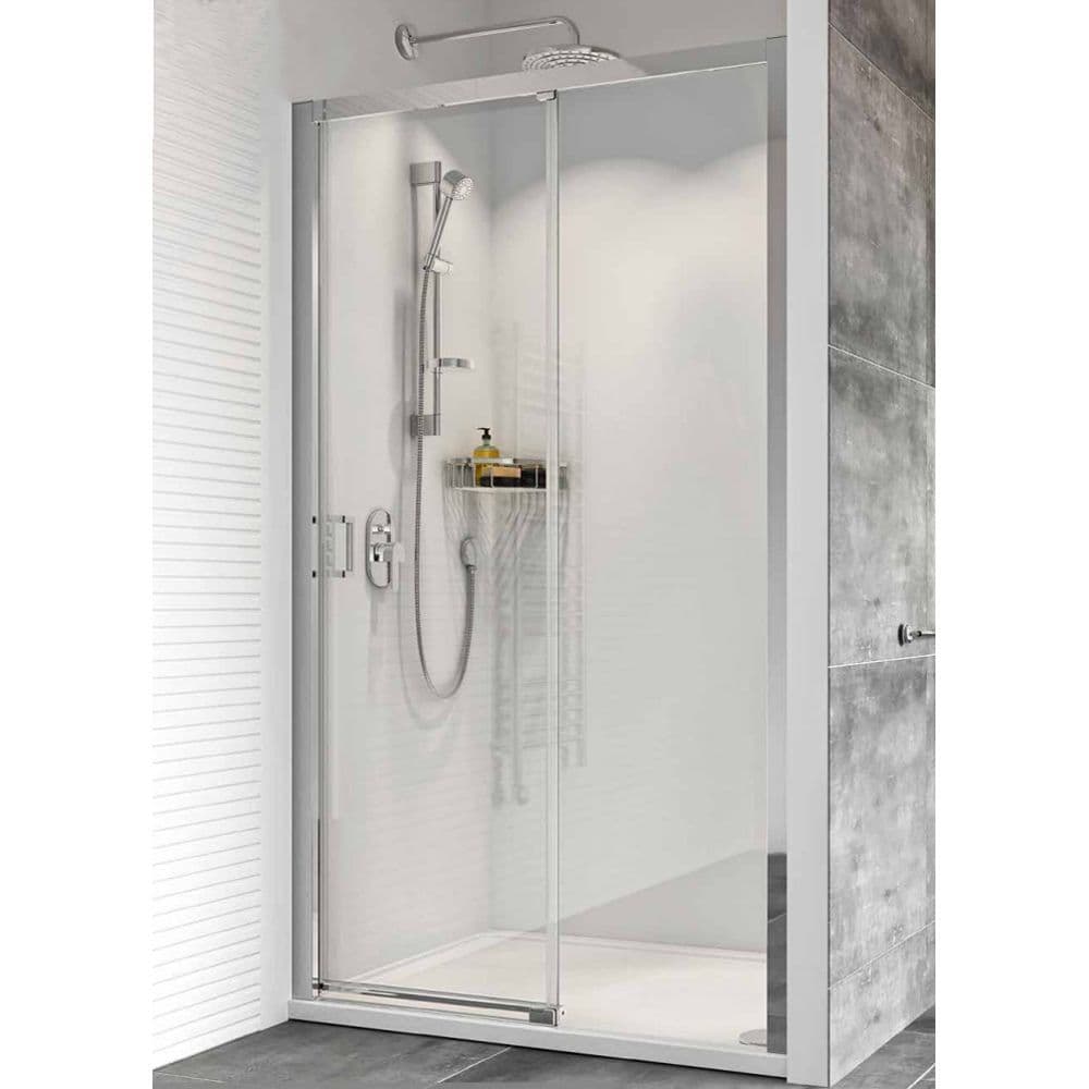 Roman Showers Haven8 1700mm Right Level Access Sliding Door Shower ...