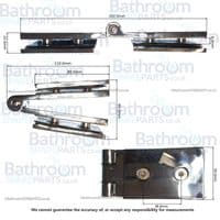 Roman Showers Innov8 Bifold Shower Screen Hinge RMC0405