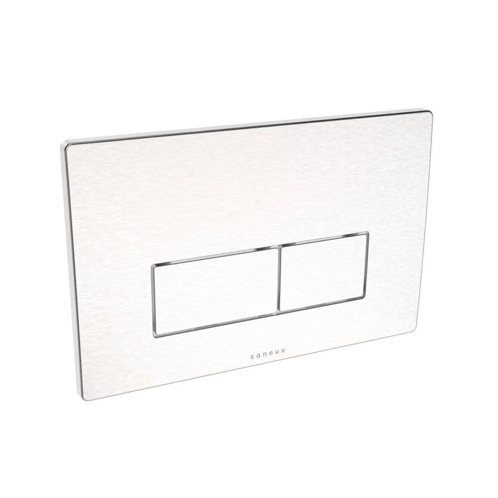 Saneux Flushe 2 0 Square Metal Flush Plate Brushed Nickel FP166 2
