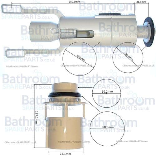 SIAMP Flush and Fill Valve Spares