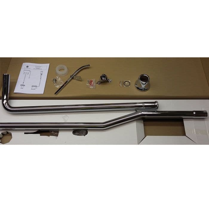 Silverdale Bathrooms High Level Flush Pipe UNFPKHL-CHR
