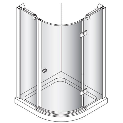Simpsons Design Single Door Quadrant Spare Parts