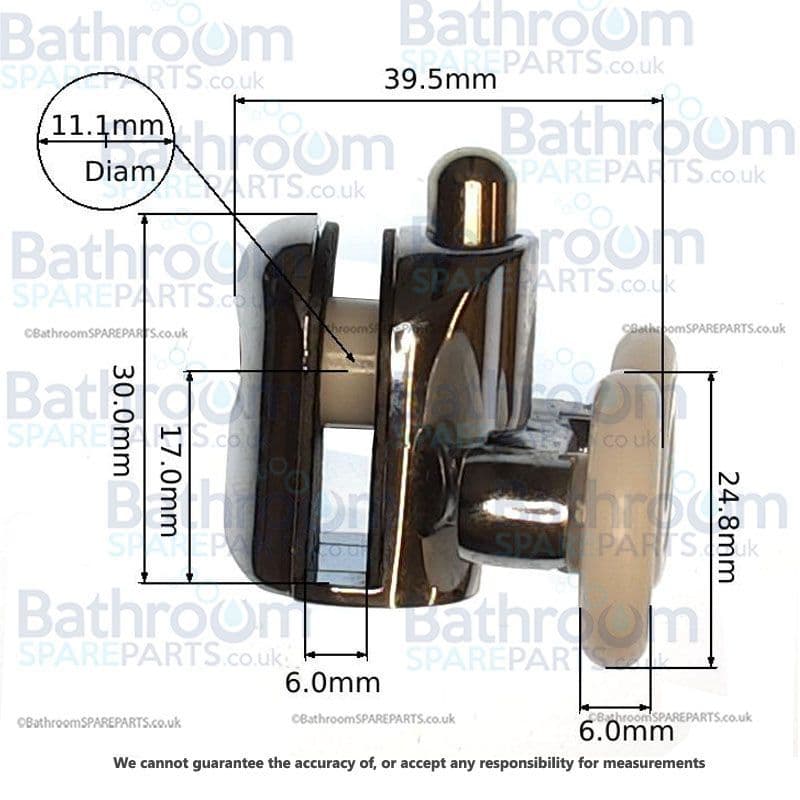 Simpsons Supreme 900 x 900 Single Door Bottom Roller SLQS00032
