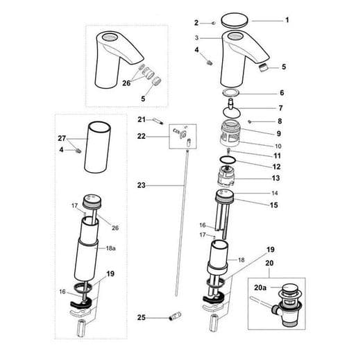 Sottini Single Lever Basin Taps