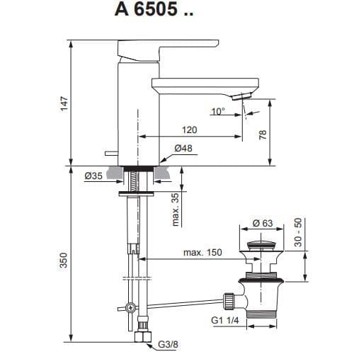 Sottini Single Lever Basin Taps