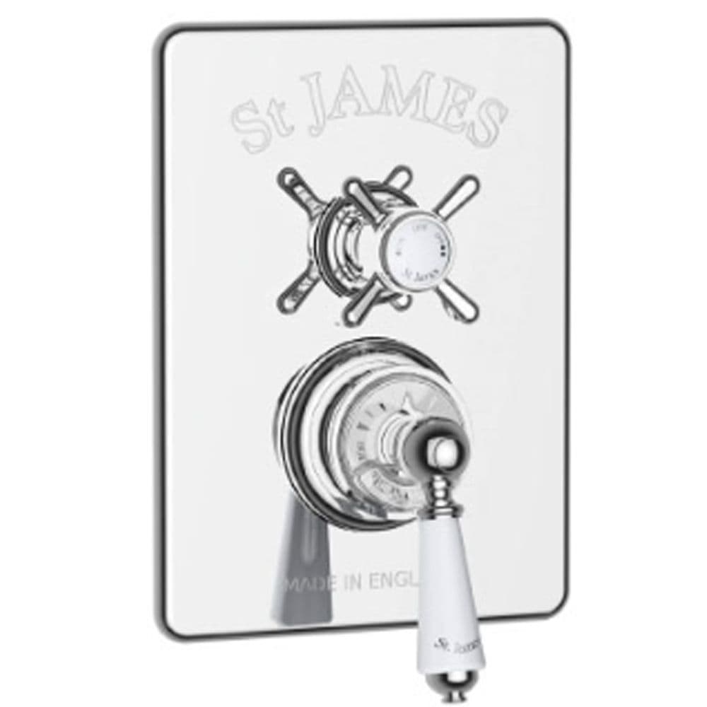St James Traditional Thermostatic Valve 2 Function Diverter England ...