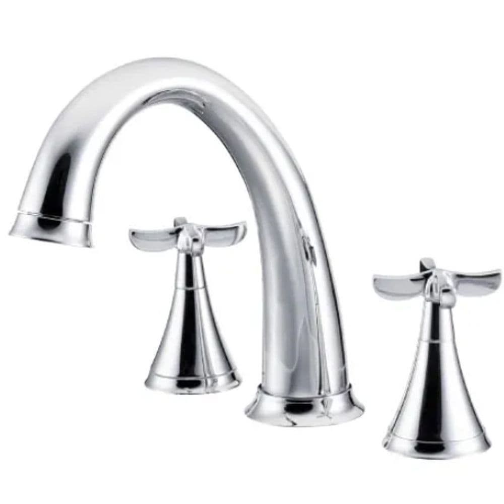 St James Wallis Deck Mounted Three Hole Bath Filler Crosshead Chrome ...