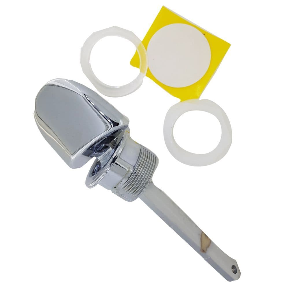 Toilet Lever Paddle side Lever Chrome on Metal 100mm Arm for Low Level ...