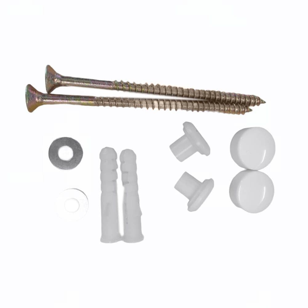 Toilet Pan Fixing Set White Cover FIX015