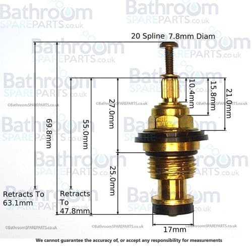 Twyford Barbican 2 Tap Hole Hand Rinse Basin B32130 Spare Parts