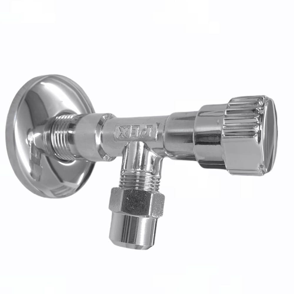 Vado Chrome Plated Mini Angle Valve Wall Mounted 1/2" x 3/8" 10mm ...