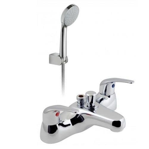 Vado Matrix 2 Hole Bath Shower Mixer With Shower Kit MAT-130 K-C/P ...