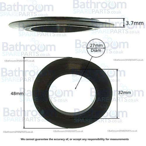 Basin and Bath Waste Plug Washer