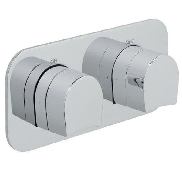 Vado Tablet Kovera 2 Outlet Thermostatic Valve TAB-148/2-H-KOV-C/P ...