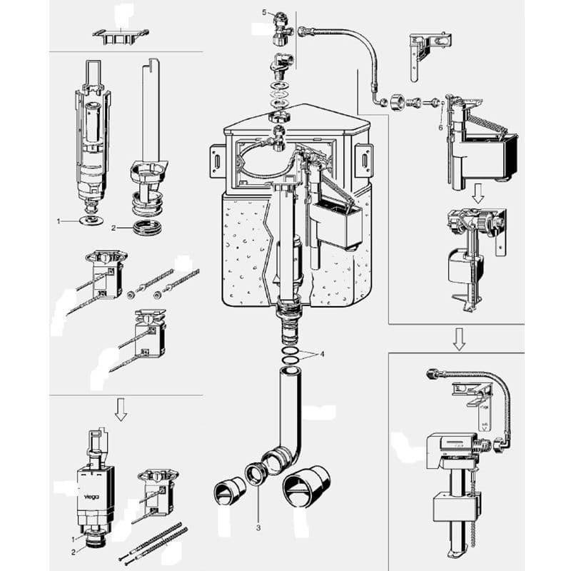 Viega Flush Valve Siphon Washer 405557