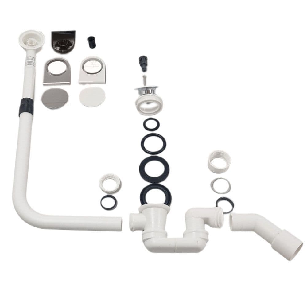 Villeroy and Boch Drain Set OBR Chrome/White UPWAS0006